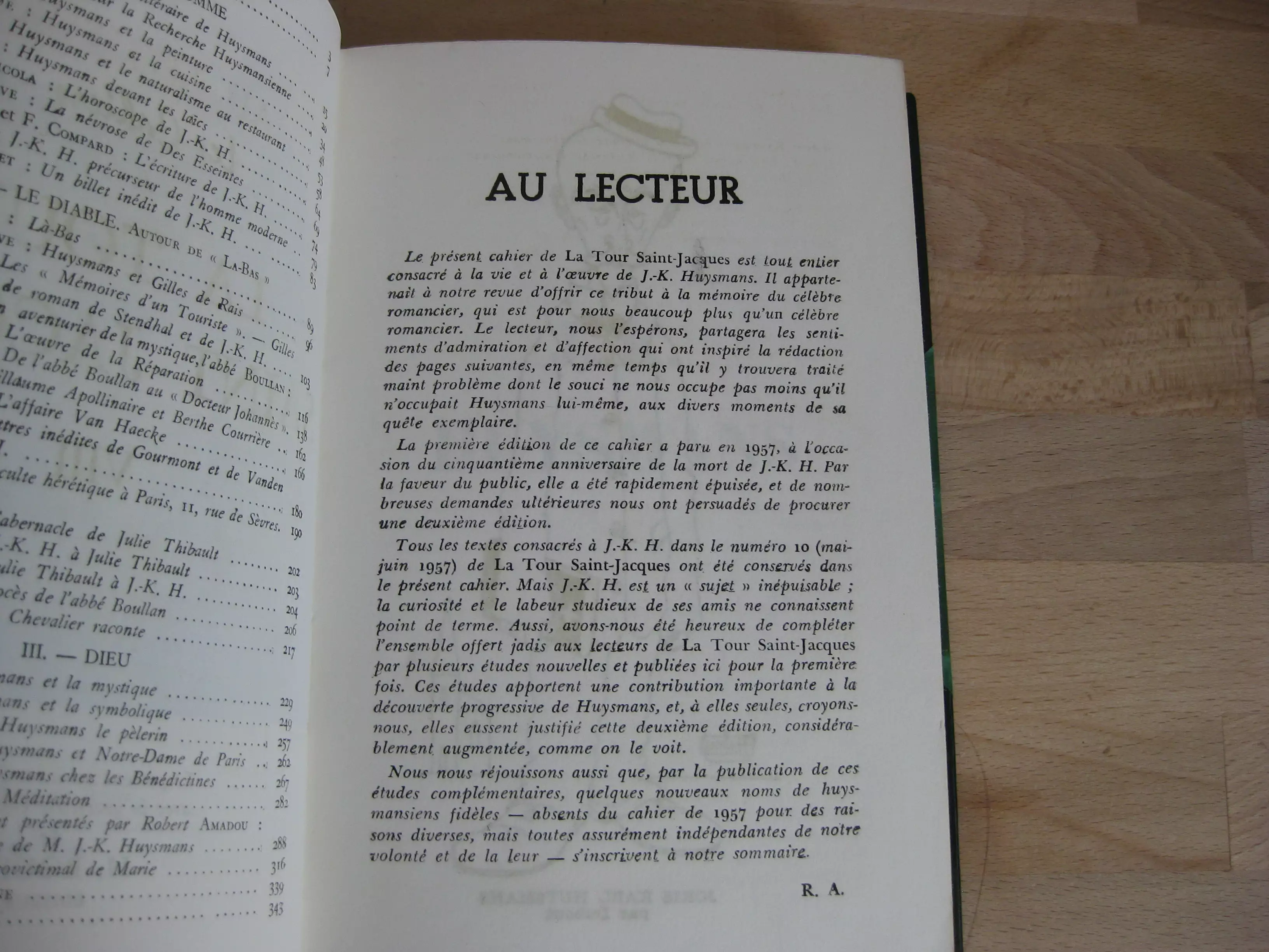 Les Cahiers de la Tour Saint-Jacques, VIII, J.-K. Huysmans